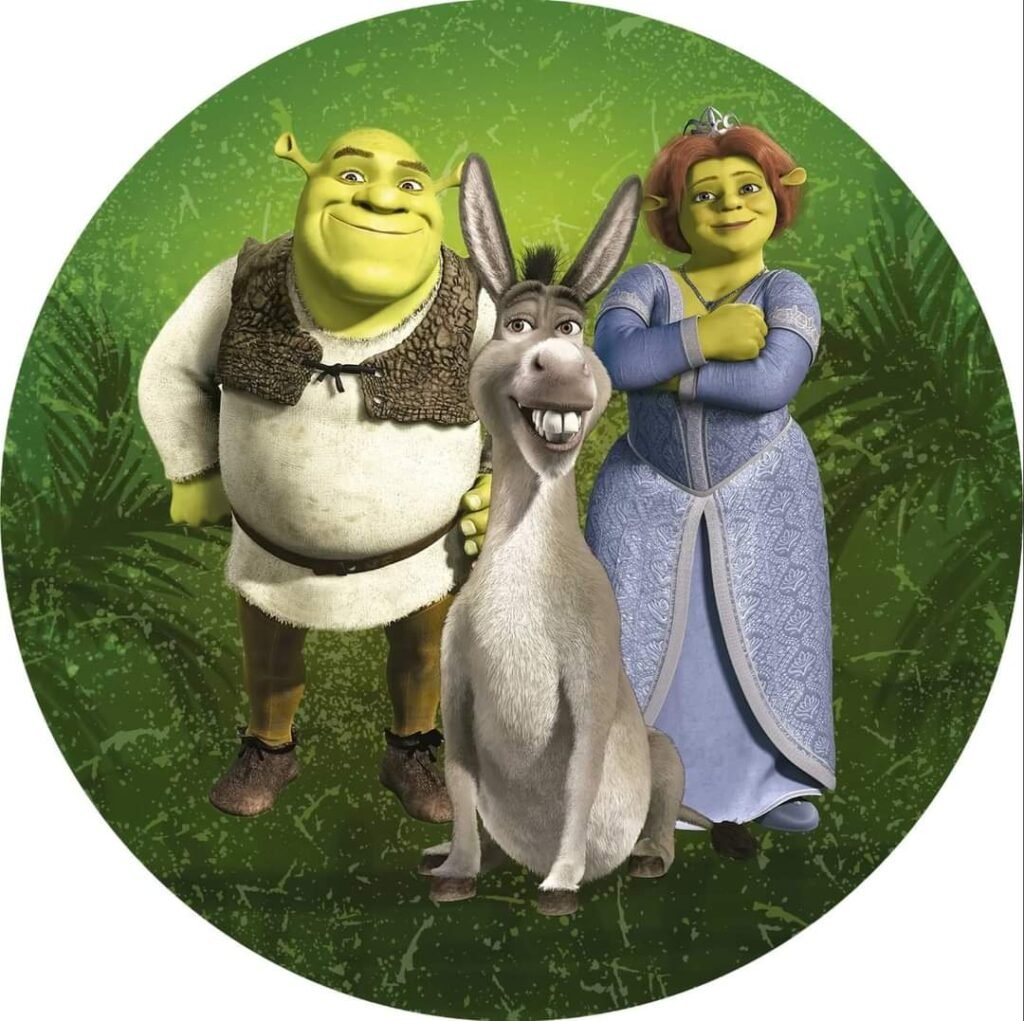 Panel Circular – Shrek — Yessi Moreira DecorParty.Uy