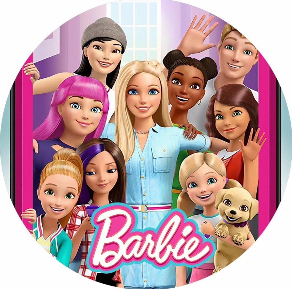 Panel Circular – Barbie — Yessi Moreira DecorParty.Uy