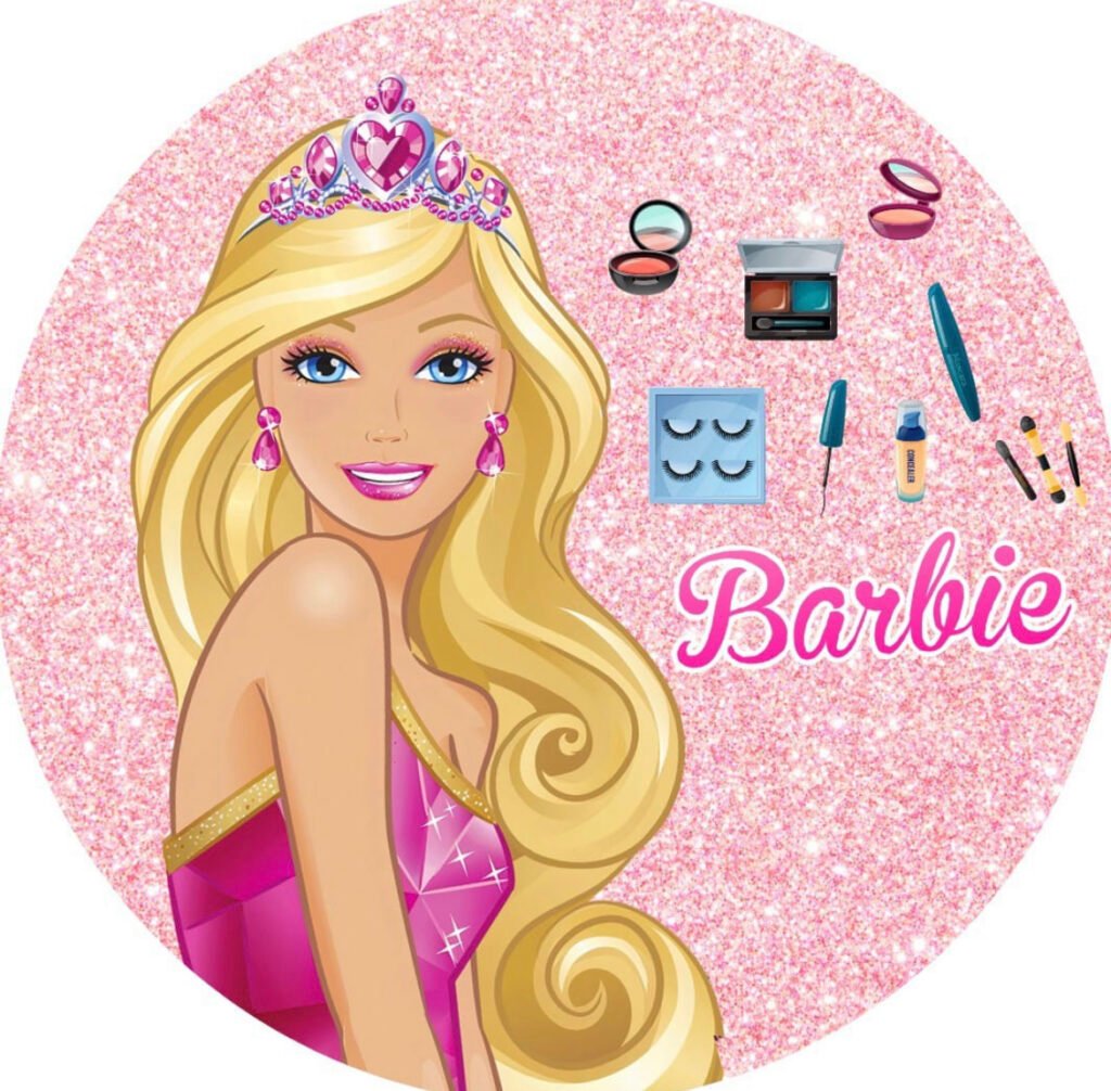 Panel Circular – Barbie — Yessi Moreira DecorParty.Uy