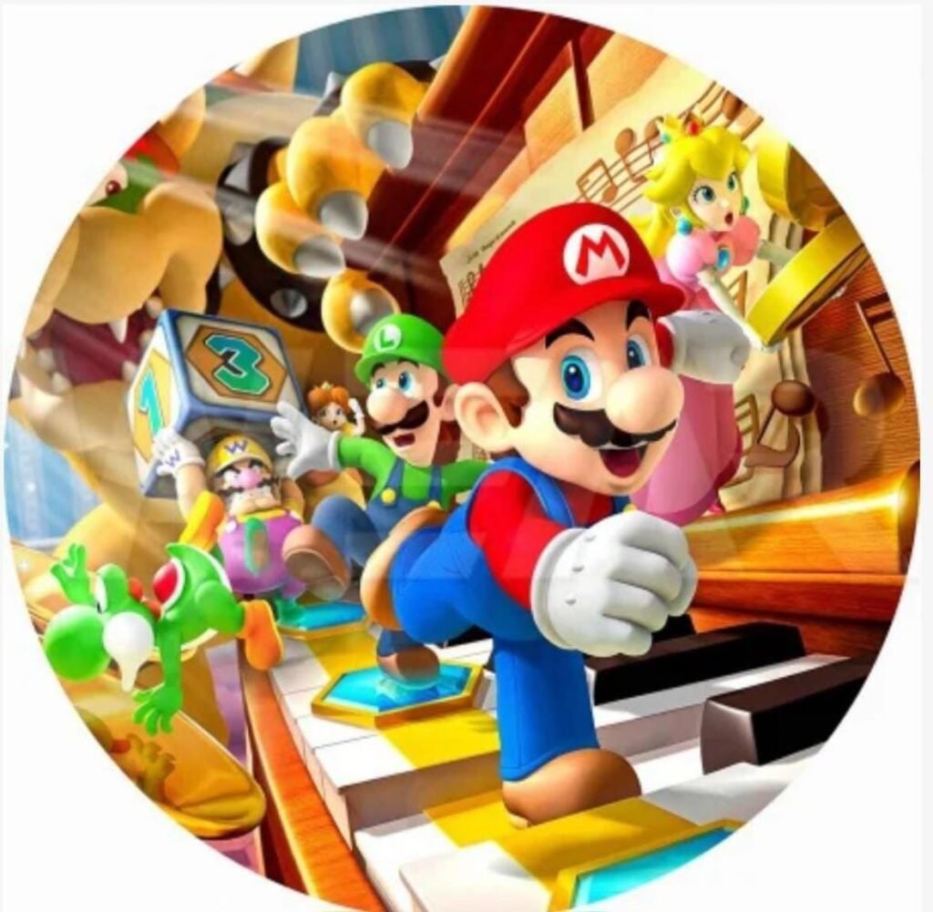Panel Circular – Mario Bross — Yessi Moreira DecorParty.Uy