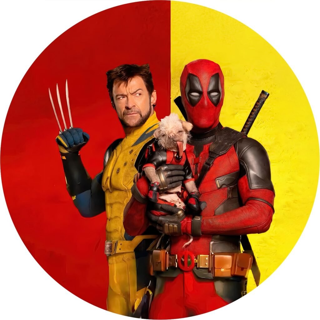 Panel Circular – Wolverine & Deadpool — Yessi Moreira DecorParty.Uy