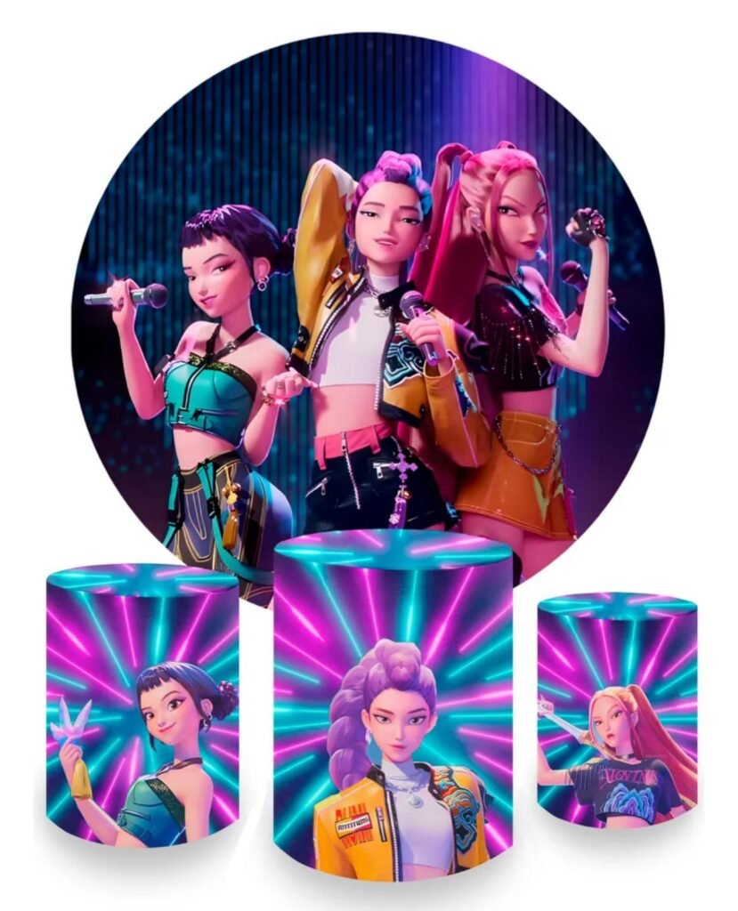 Kit panel circular trio de fundas – Guerreras K-Pop Demon — Yessi ...
