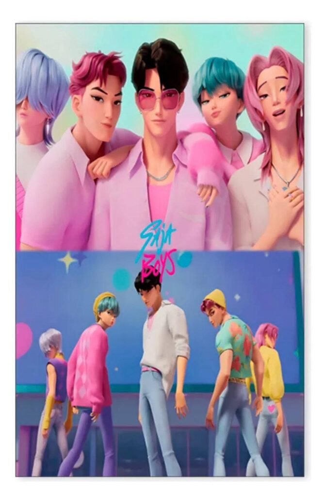 Panel Lateral – Saja Boys K-Pop Demon — Yessi Moreira DecorParty.Uy